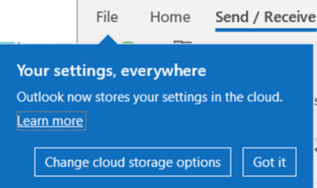 Outlook stores settings in the cloud – but which ones? - Office Watch