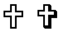 More than five Christian Cross choices in Word, Excel, PPT and emails ...