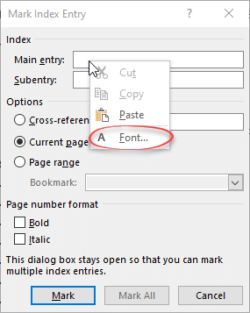 Get more from Mark Index features in Microsoft Word - Office Watch