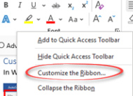 Make and customize your own tab on Office Ribbon - Office Watch