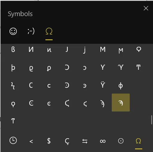 Sampi Ϡ symbol in Word and Office - Office Watch