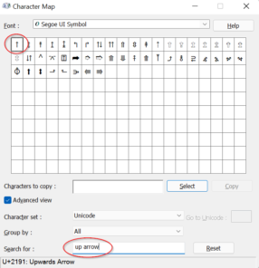 Up arrow ↑ symbol in Word, Excel, PowerPoint and Outlook - Office Watch