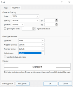 Make fancy text with OpenType Ligatures in Word - Office Watch