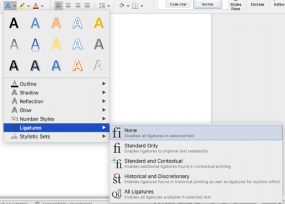 Make fancy text with OpenType Ligatures in Word - Office Watch
