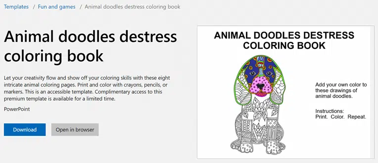 Get some coloring book Word and PowerPoint templates - Office Watch