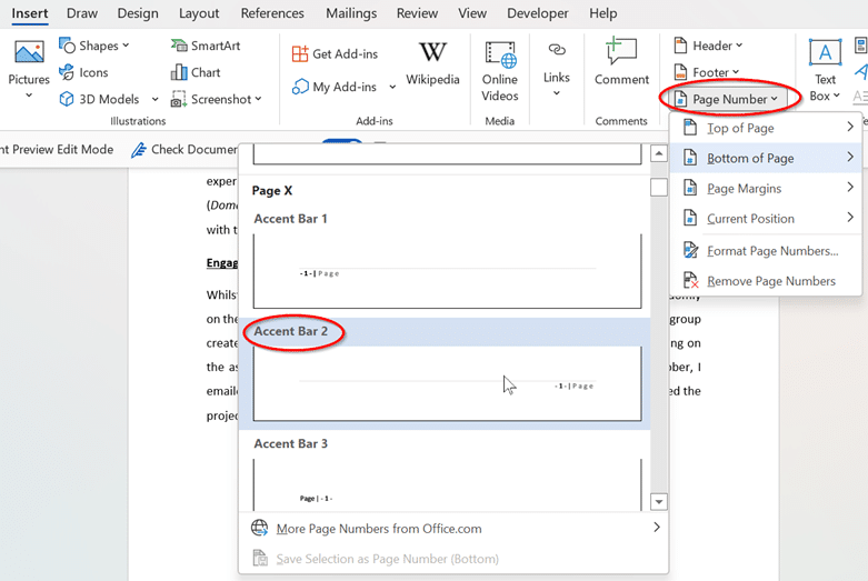Starting Word Page Numbers From A Specific Page Number Office Watch