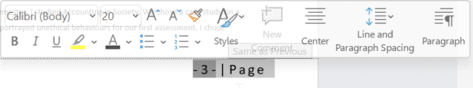 Starting Word Page numbers from a specific page number - Office Watch