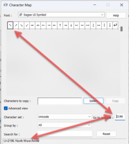 North West/Top Left Arrow ↖ in Word, Excel, PowerPoint and Outlook ...