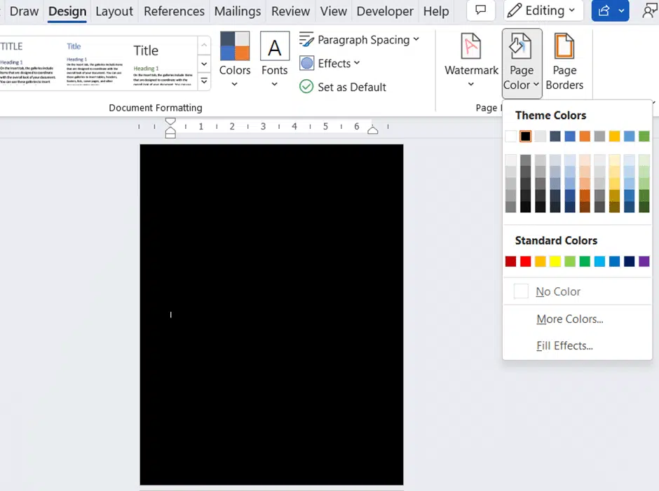 The best way to make a Word page with black border - Office Watch