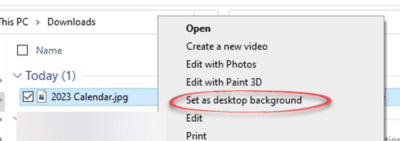 How to put a calendar on a Windows or Mac desktop - Office Watch