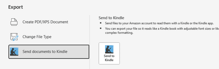 From Word doc to Kindle in one easy step - Office Watch