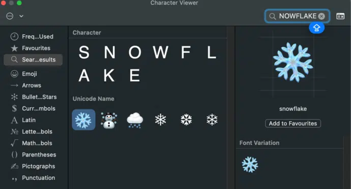 Five different Snowflake Symbols in Office for Windows and Mac - Office ...