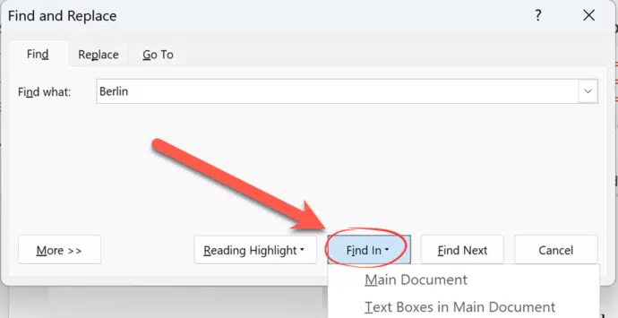 Efficiently Searching Within Text Boxes in Word - Office Watch