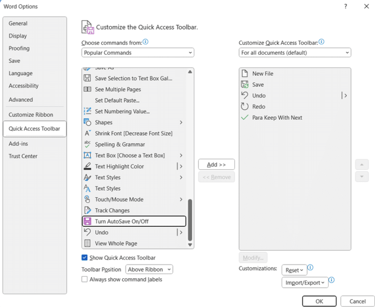 Get Rid of the AutoSave Office Toolbar: Step-by-Step Guide - Office Watch