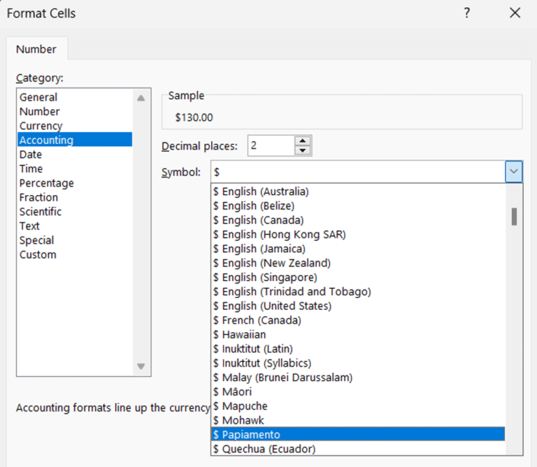 How to Display Currency Amounts in Excel with Correct Currency Symbols ...