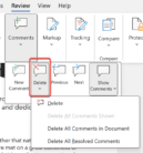 Delete or hide comments in a Word document - Office Watch