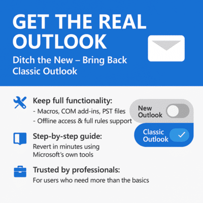 Outlook Classic Get It While You Can - Office Watch