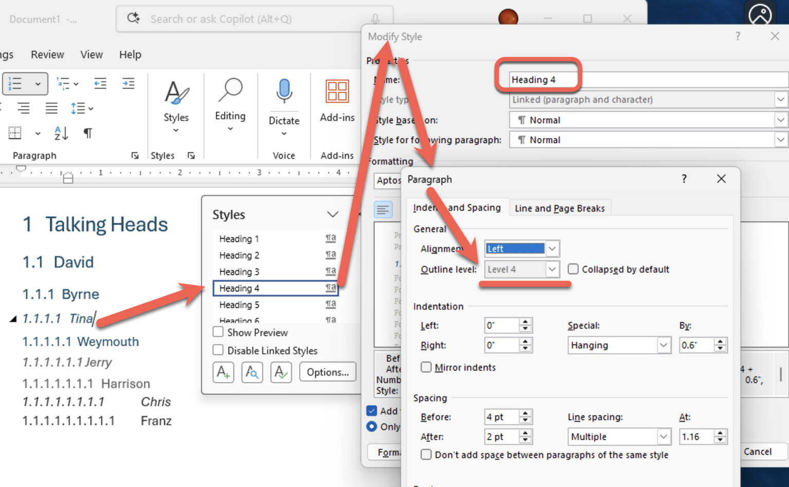 How Multi-level Lists really work in Word - Office Watch