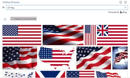 American Flag Watermark Word