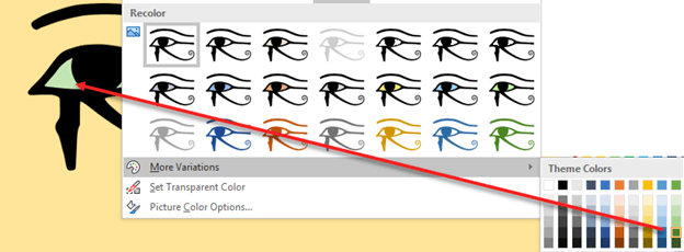 Change a picture to a custom color in Office - Office Watch