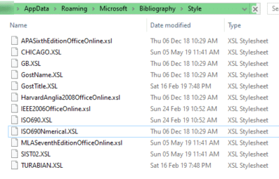 Custom Bibliography formats or styles in Word - Office Watch
