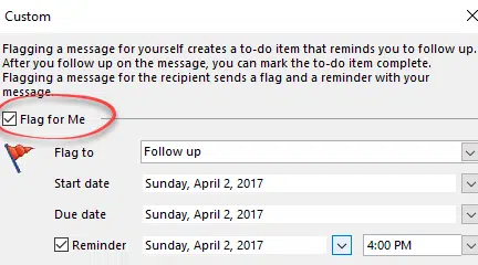 'Flags to Me' - reminders with your Outlook emails - Office Watch