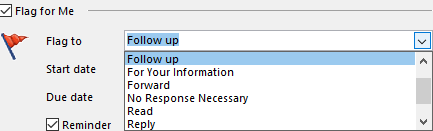 'Flags to Me' - reminders with your Outlook emails - Office Watch