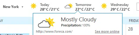 Get more Weather info in Outlook - Office Watch