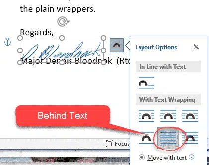 Insert a signature picture into a Word document - Office Watch