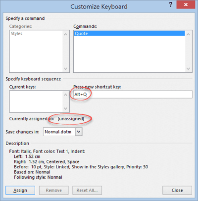 Keyboard Shortcuts for Styles in Word - Office Watch