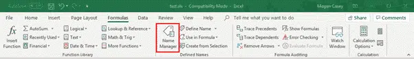 Named Ranges and Objects in the Excel Name Box - Office Watch