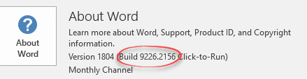 Nerd Alert: Office build numbers change format - Office Watch