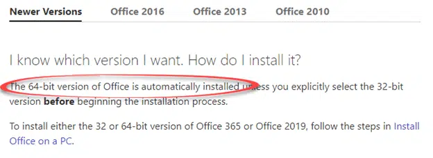 Office 365/2019 change from 32-bit to 64-bit with little warning ...