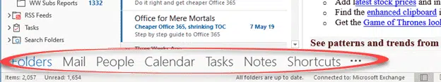 Outlook folders; changing names to icons - Office Watch