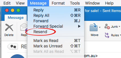 Resend emails in Outlook Easily and Securely - Office Watch