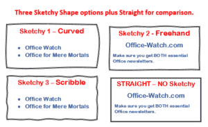 Crafting Unique Sketched Lines In Microsoft Office Applications ...
