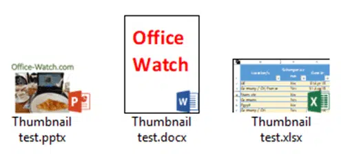 Make thumbnails for Office documents with extra tricks - Office Watch