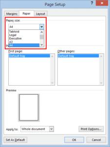 Two Ways to Change Word’s Opening Paper Size - Office Watch