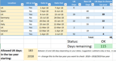 UK residency or Statutory Residence Test (SRT) - an Excel worksheet ...