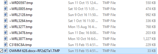 What are .tmp files in MS Office document folders? - Office Watch