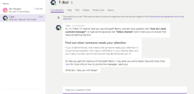 What's inside Microsoft Teams; teams, channels, chats, wiki, files ...